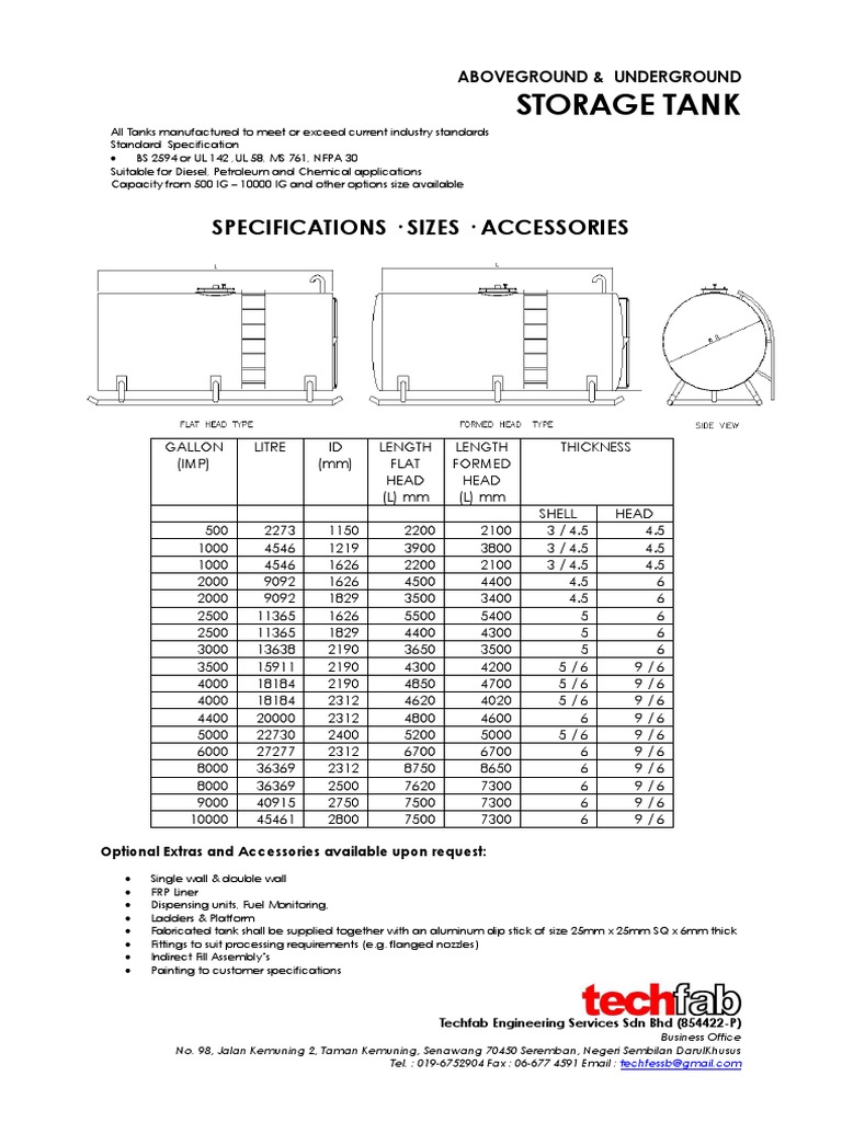 Brochure - Techfab - Skid Tank - 2013 | PDF | Fuels | Nature