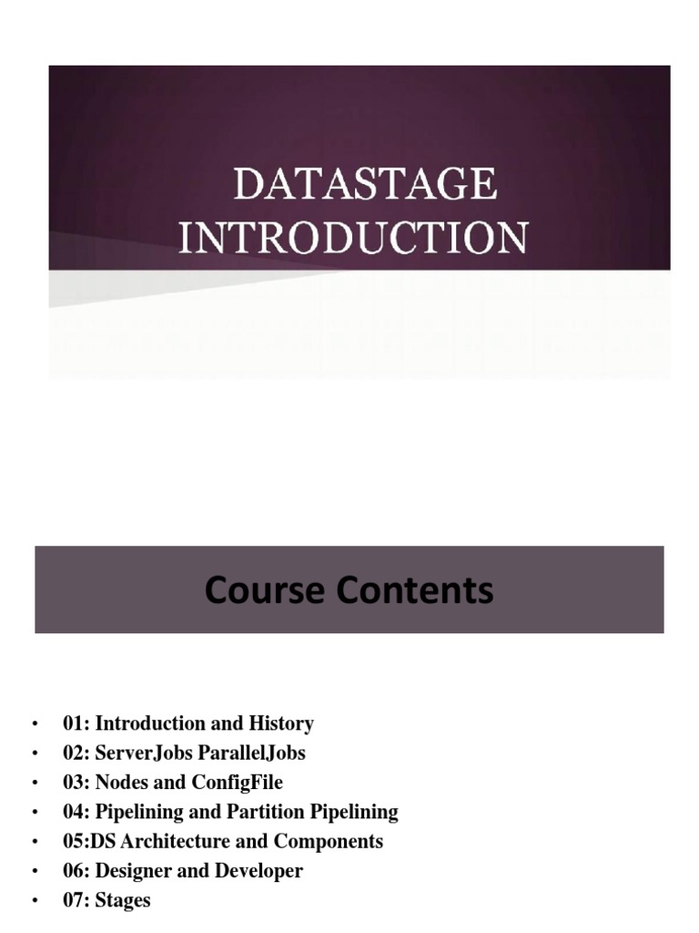 DataStage Basic Concepts11 | PDF | Parallel Computing | Computer Engineering