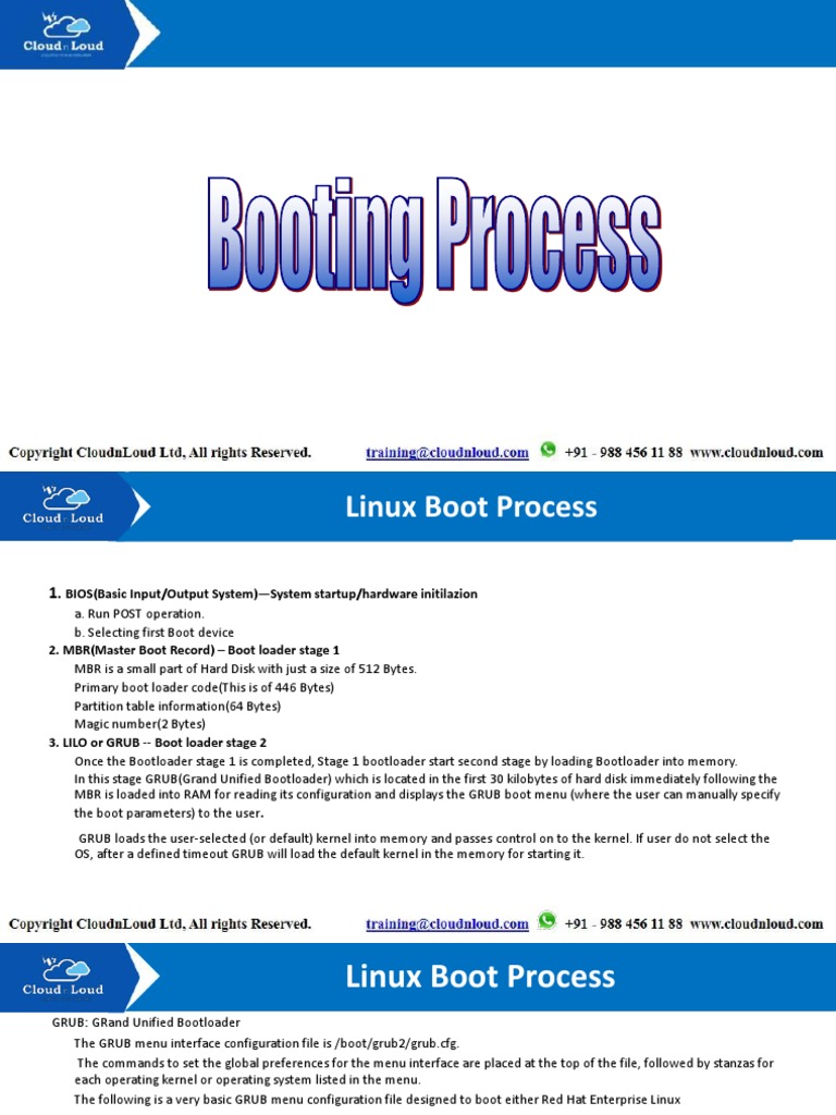 Boot - Process, Systemd - RUN Levels | PDF | Booting | Operating System Technology