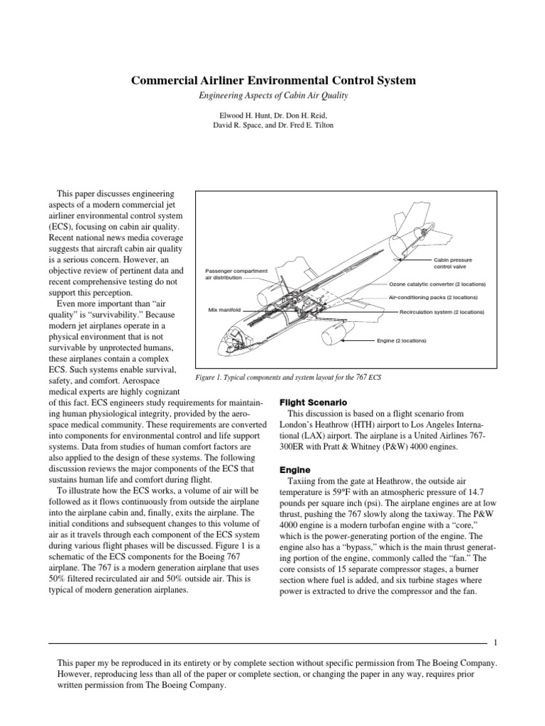 Aircraft Cabin Air Quality Systems | PDF | Air Conditioning | Gases