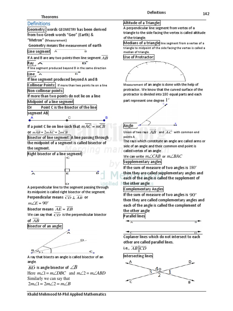 KPK 9th Maths ch10 | PDF | Triangle | Perpendicular