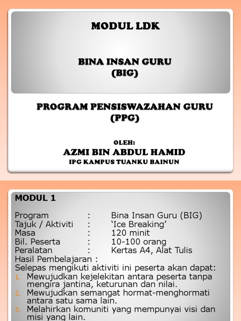 Modul LDK Big PPG | PDF