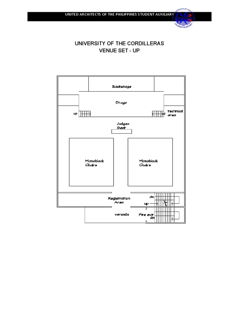 University of The Cordilleras Venue Set - Up | PDF