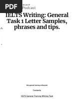 IELTS General Writing Task 1 Template | PDF