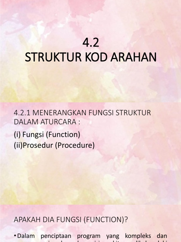 4.2 Struktur Kod Arahan | PDF