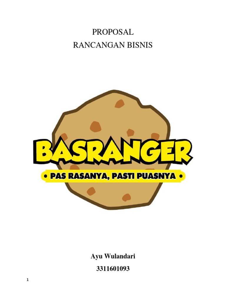 Proposal Usaha Bakso Goreng Basranger | PDF