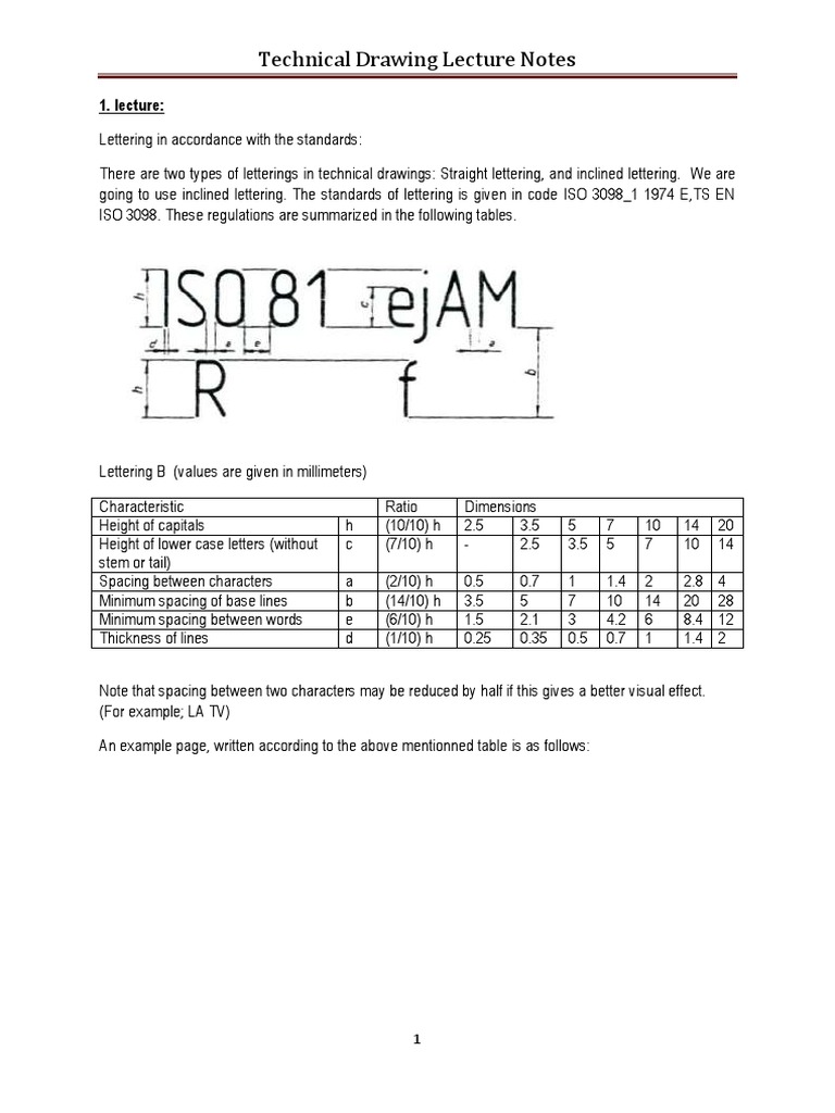 Technical Drawing Standards Overview | PDF