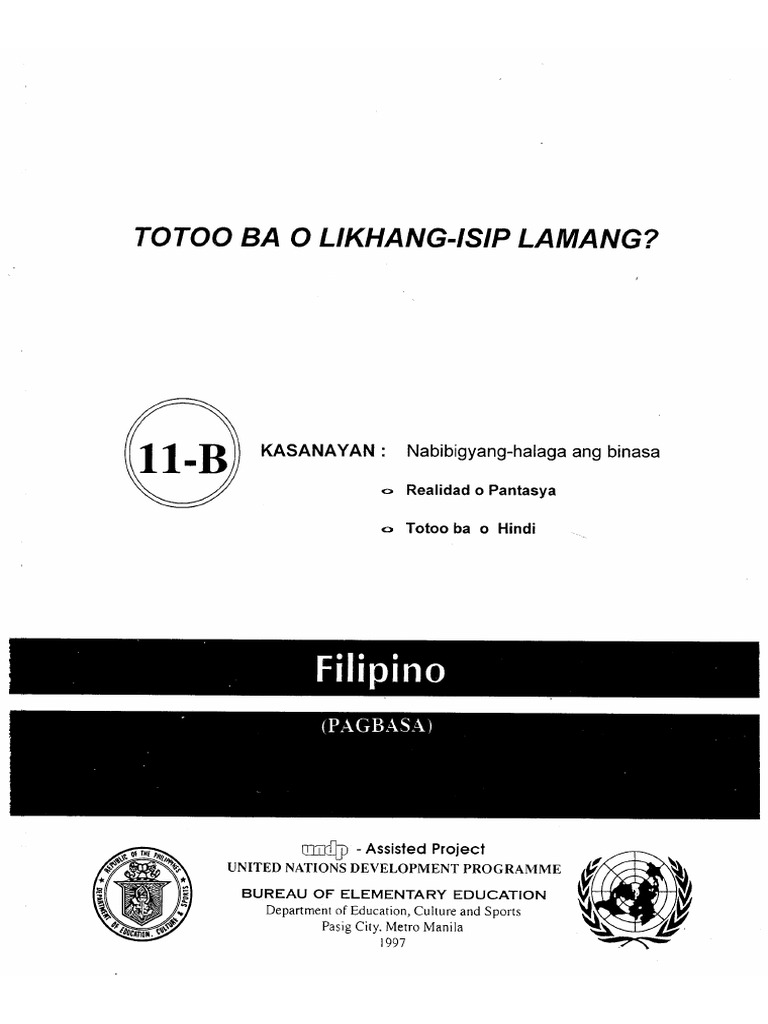 Katotohanan o Kathang-Isip Worksheet | PDF