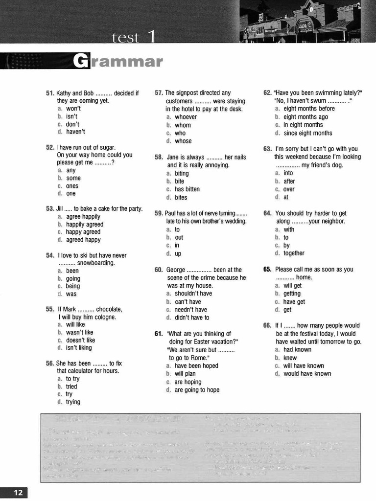 Ecce Practice Test 1 Web | PDF