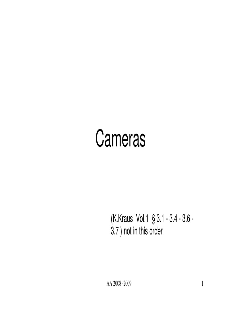 OReilly Learning OpenCV | PDF | Camera | Optics