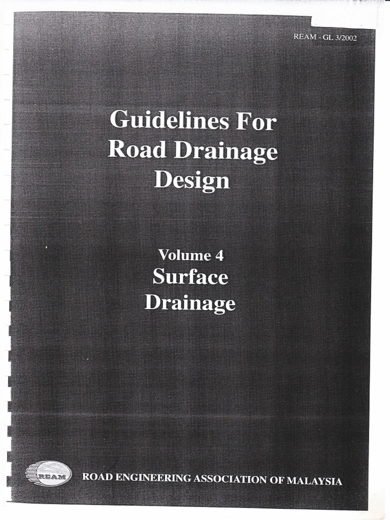 REAM Guidelines For Road Drainage Design Volume 4 PDF | PDF | Drainage ...