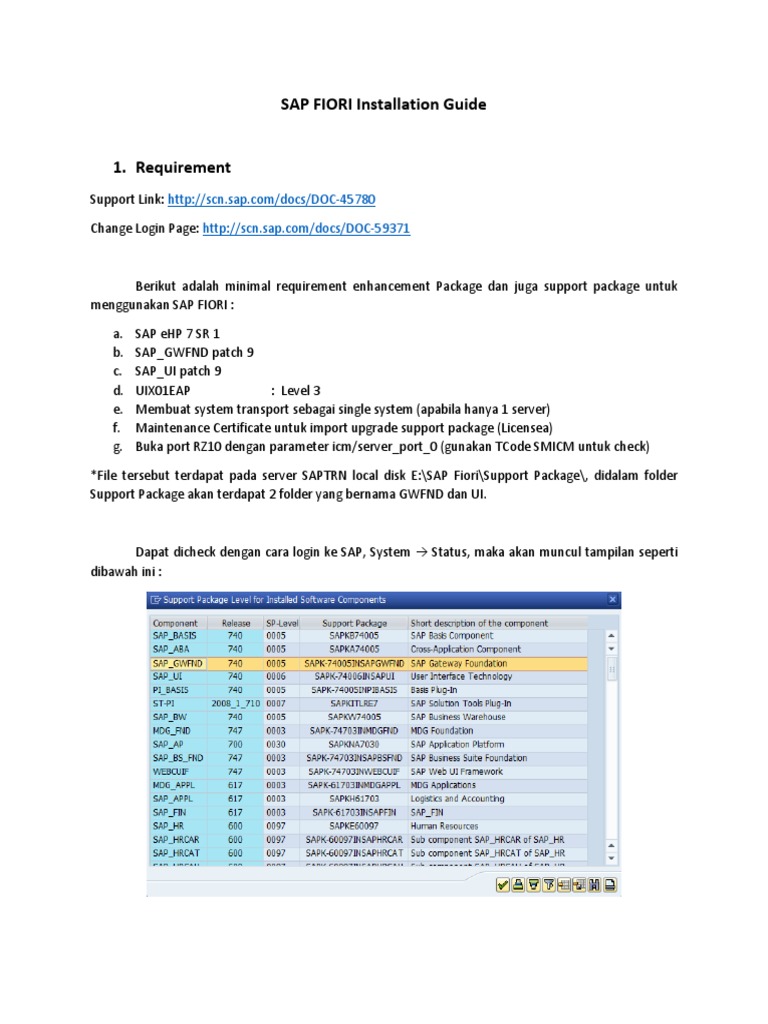 Sap Fiori Installation Guide Pdf
