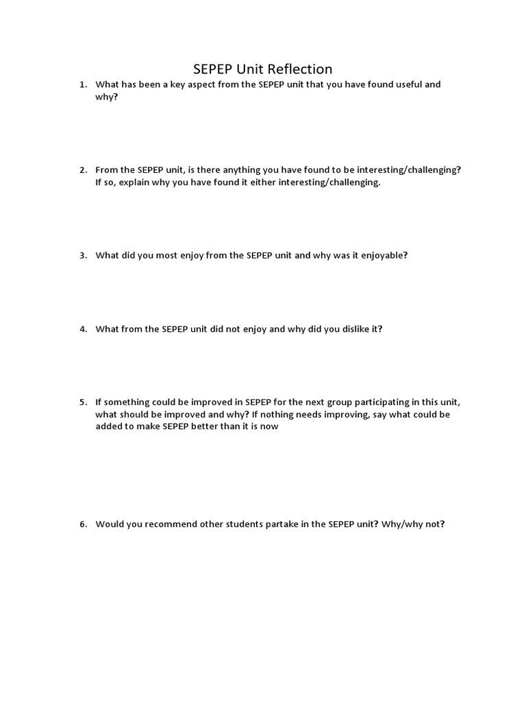 Reflection Sheet | PDF | Self-Improvement