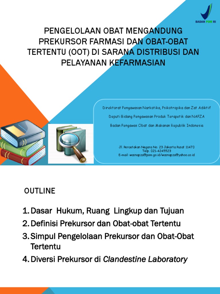 Pengelolaan Obat Prekursor dan OOT | PDF