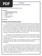 Free Energy Generation | PDF | Electric Generator | Electric Motor