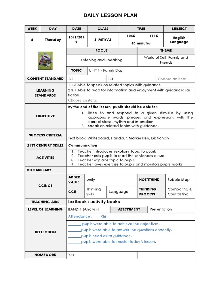 Good Example of Year 5 Lesson Plan | PDF | Lesson Plan | Teachers