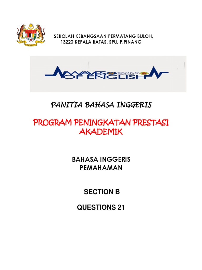 English Module Comprehension Low Achievers | PDF