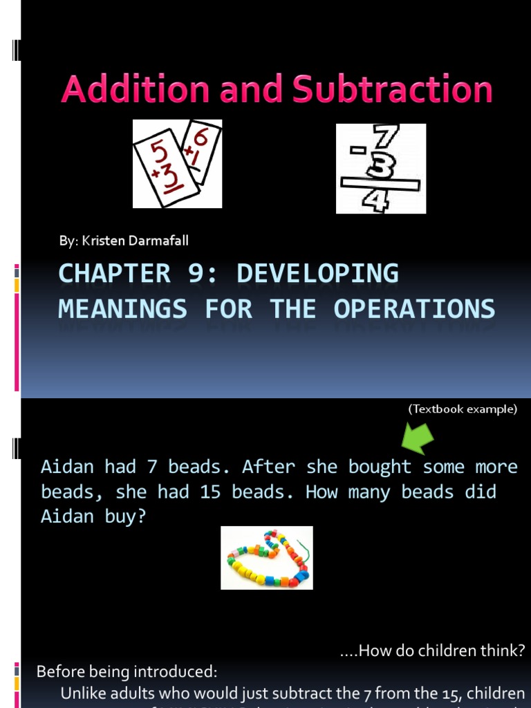 Addition and Subtraction Strategies for Kids | PDF | Cognition ...