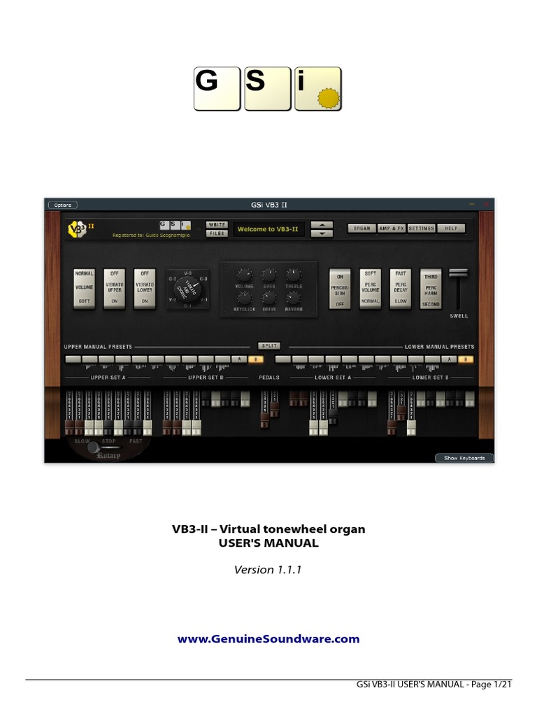 VB3 II Manual | PDF | License | Sound