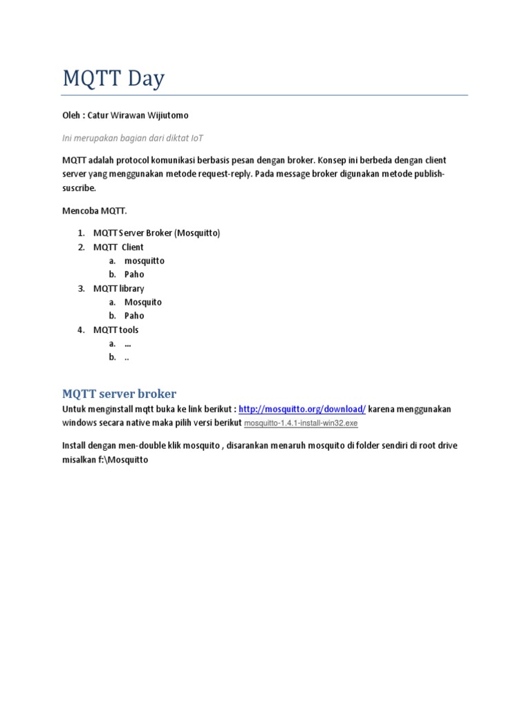 MQTT Day | PDF