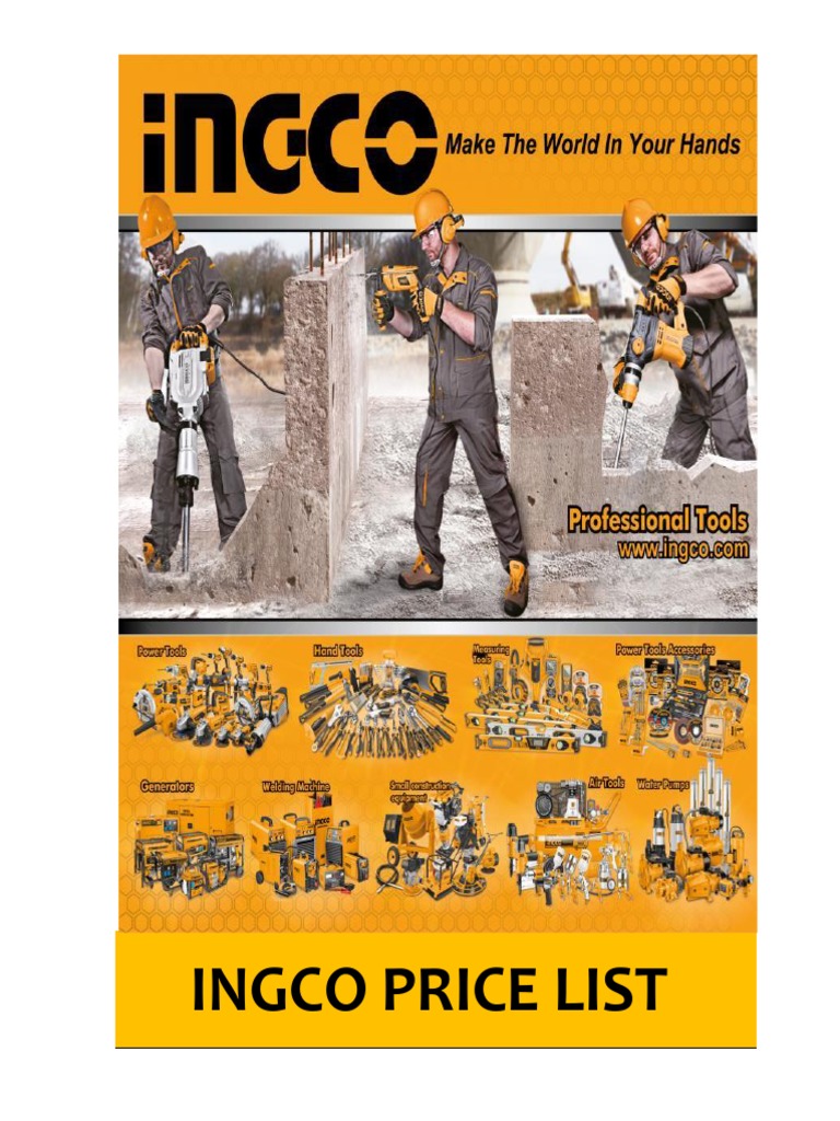 Ingco Price 2018 | PDF | Drill | Battery Charger