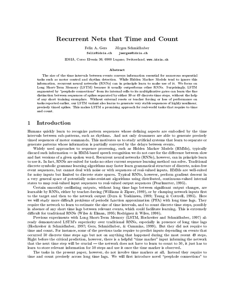 TimeCount IJCNN2000 | PDF