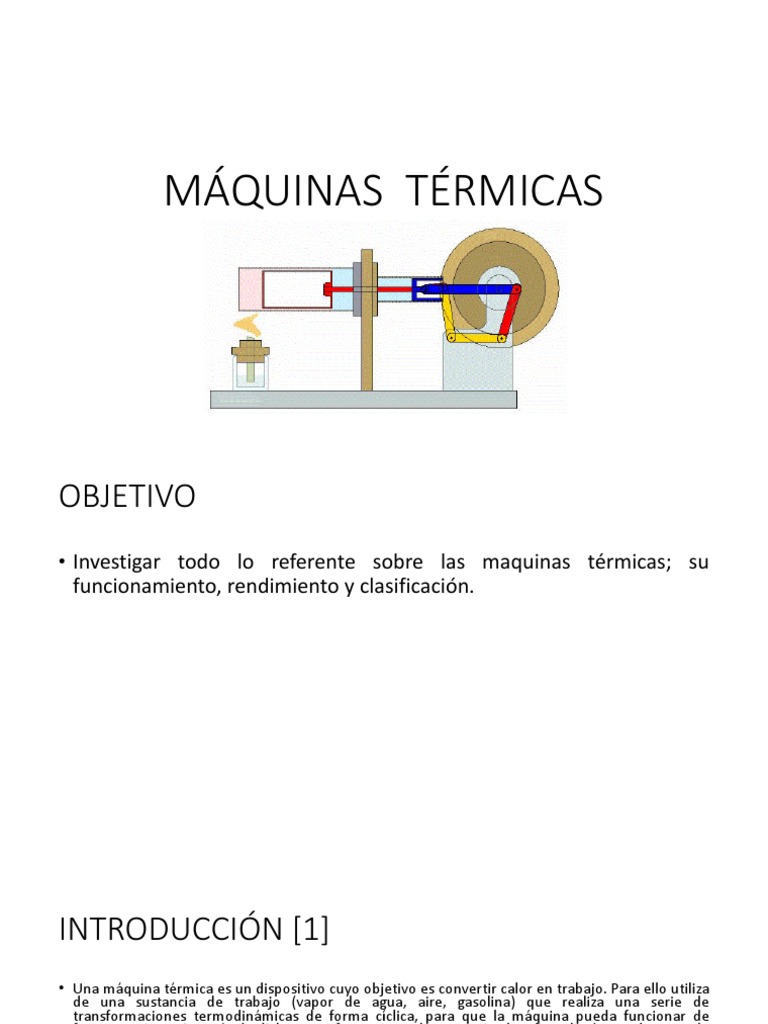 Clasificación y Funcionamiento de Máquinas Térmicas | PDF | Calor ...