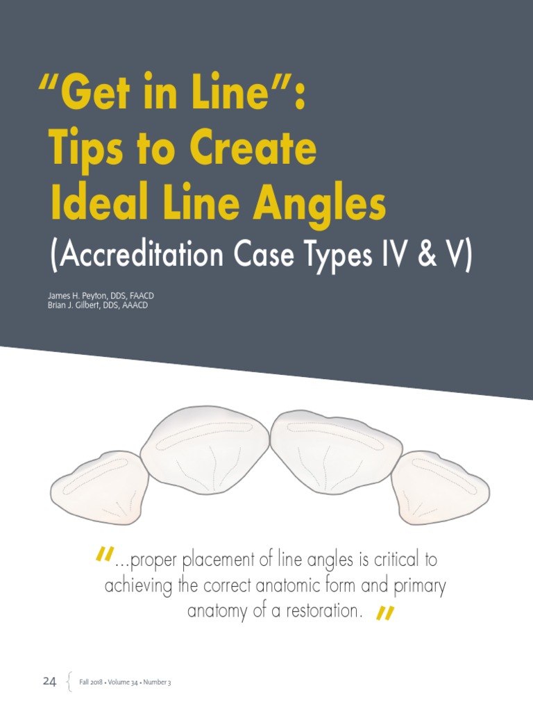 Ideal Line Angles for Composite Restorations | PDF | Health Care ...