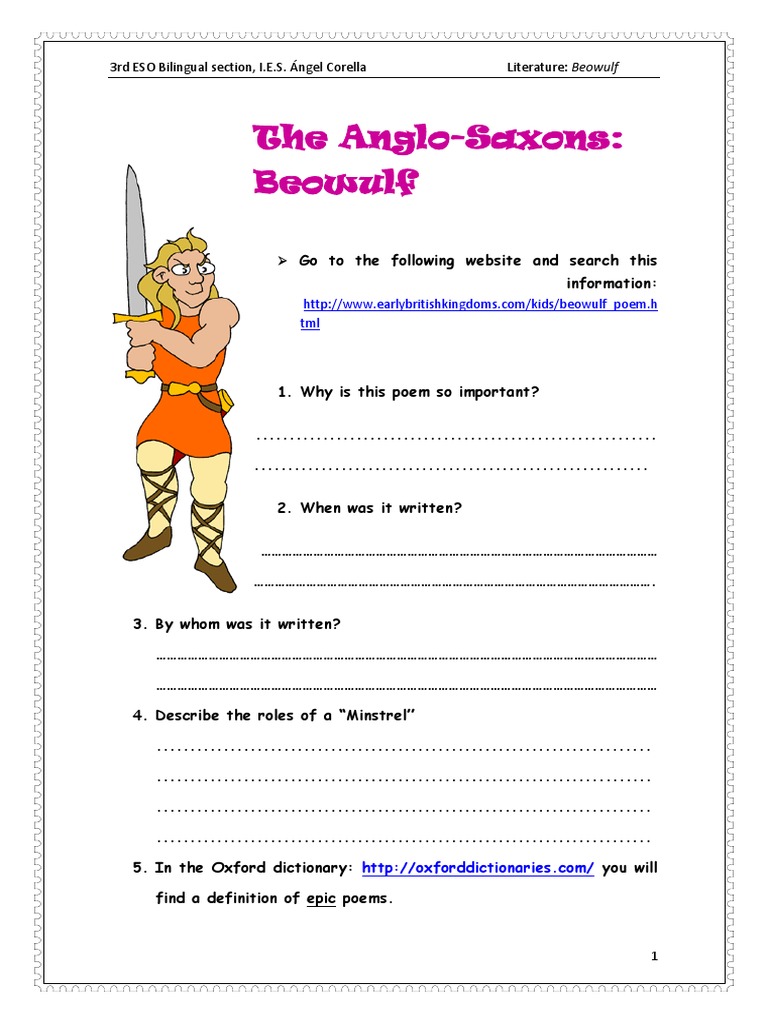 British Lit Outline | PDF | Beowulf | Scandinavian Folklore