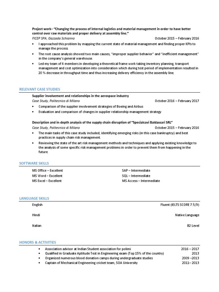 Relevant Case Studies: FICEP SPA, Gazzada Schianno | PDF | Supply Chain ...