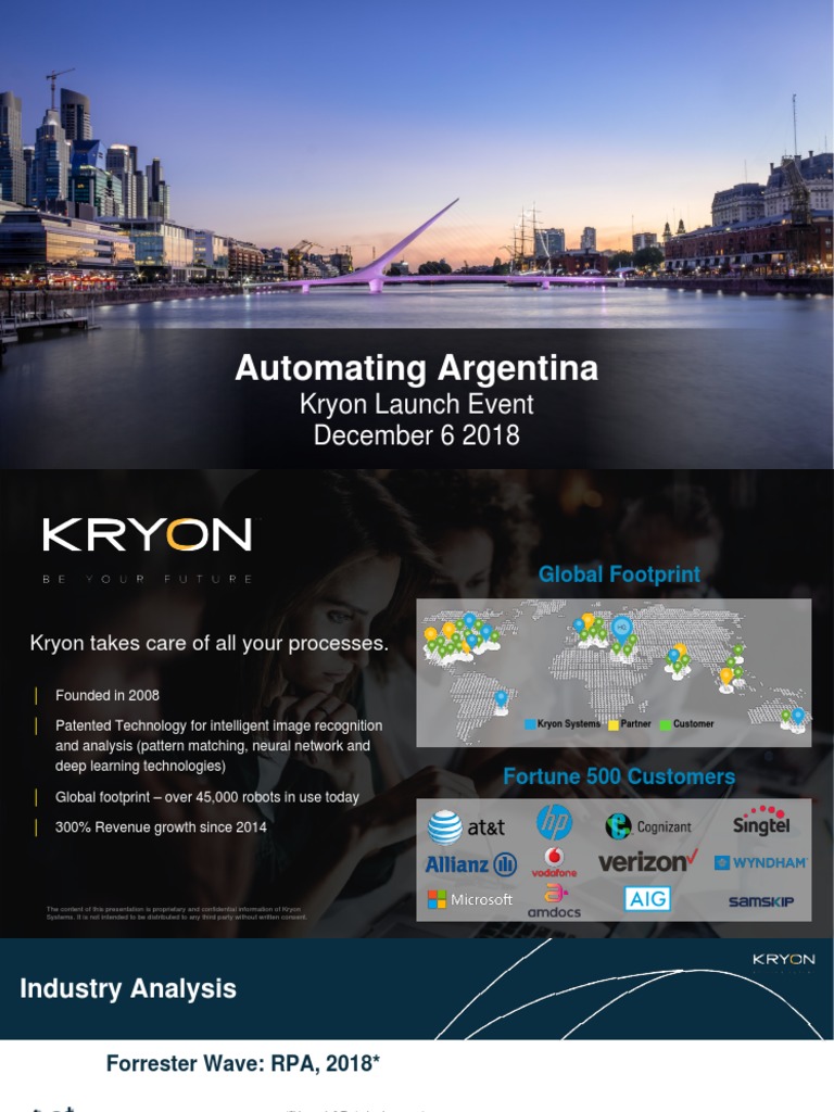 Kryon RPA Solutions Overview 2018 | PDF | Cloud Computing | Artificial ...