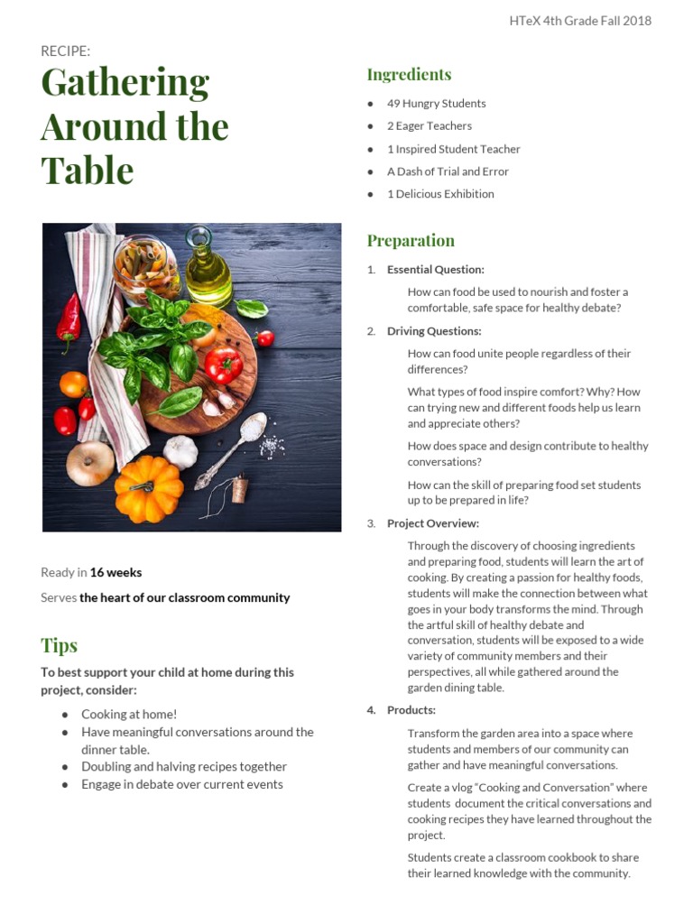 Project Handout Fall 2018 | PDF | Common Core State Standards ...