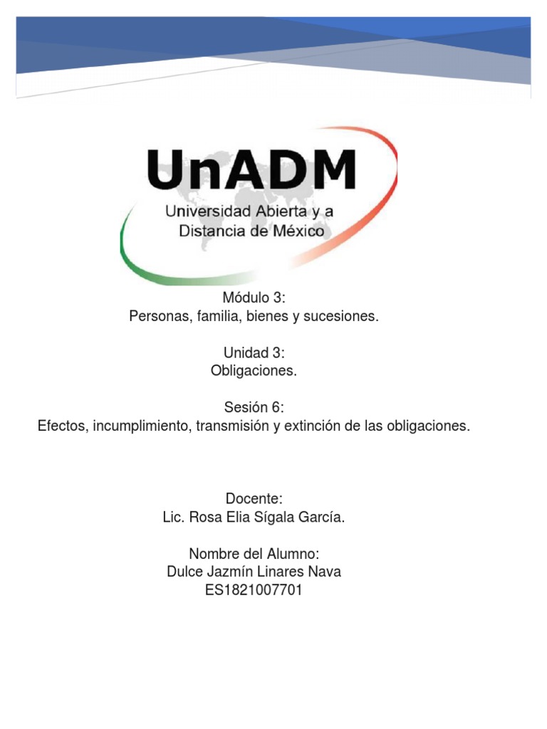 M3 U3 S6 Duln | PDF | Pagos | Derecho privado