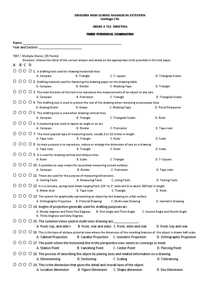 K-12 Tle Grade 7 Drafting | PDF | Geometry | Teaching Mathematics