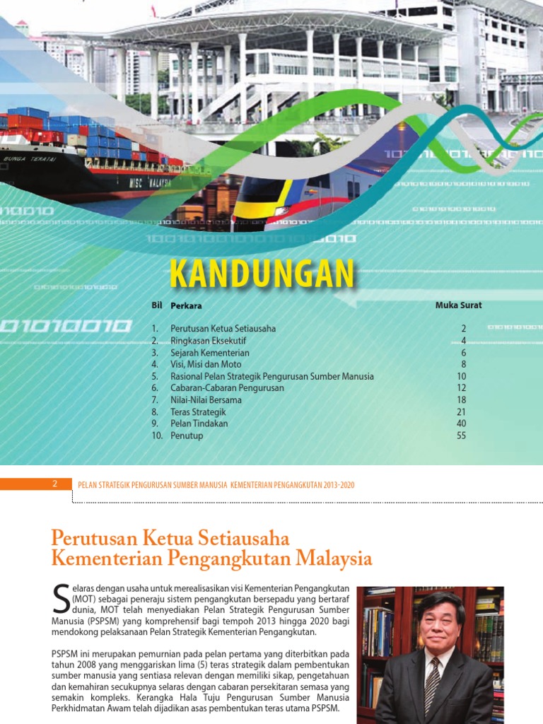 Pelan Strategik Pengurusan Sumber Manusia MOT 2013-2020 | PDF