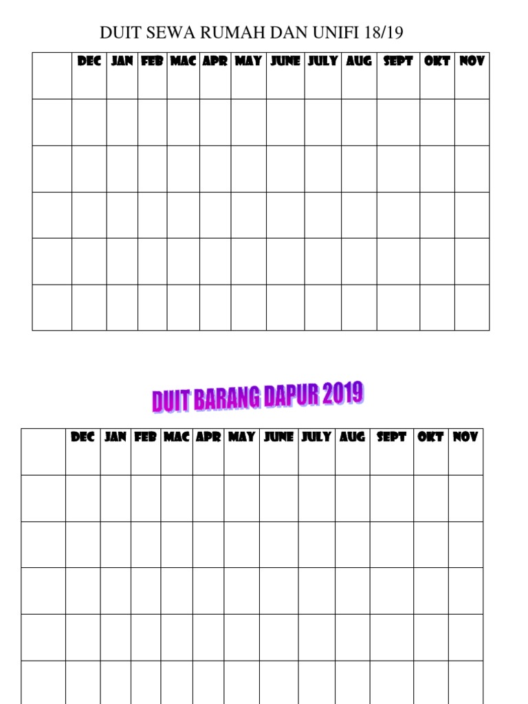 Jadual Rutin Harian 2019 | PDF