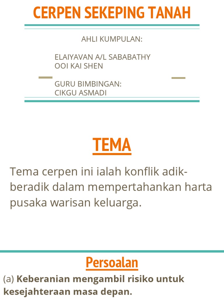 Cerpen Sekeping Tanah | PDF