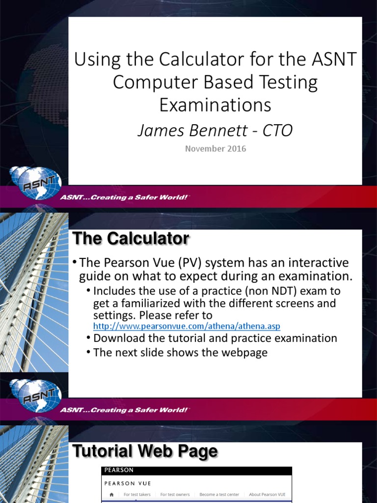 ASNT Exam Calculator Guide | PDF | Human–Computer Interaction | Digital ...