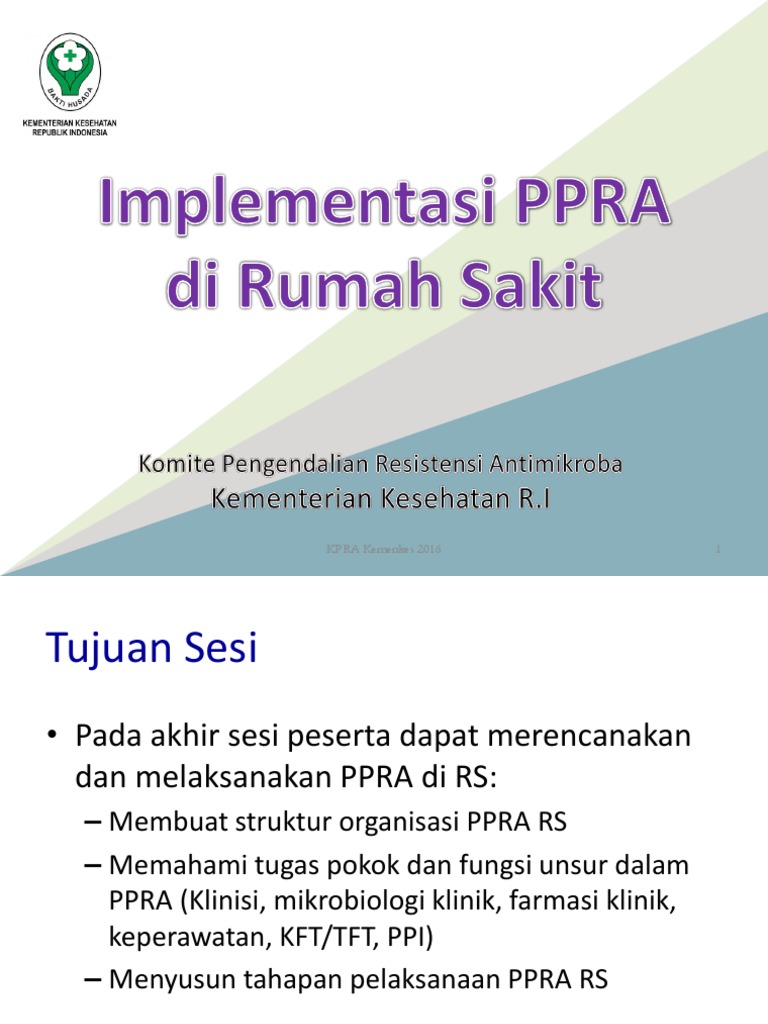 Implementasi PPRA RS - PPRA Dekon 2016 | PDF