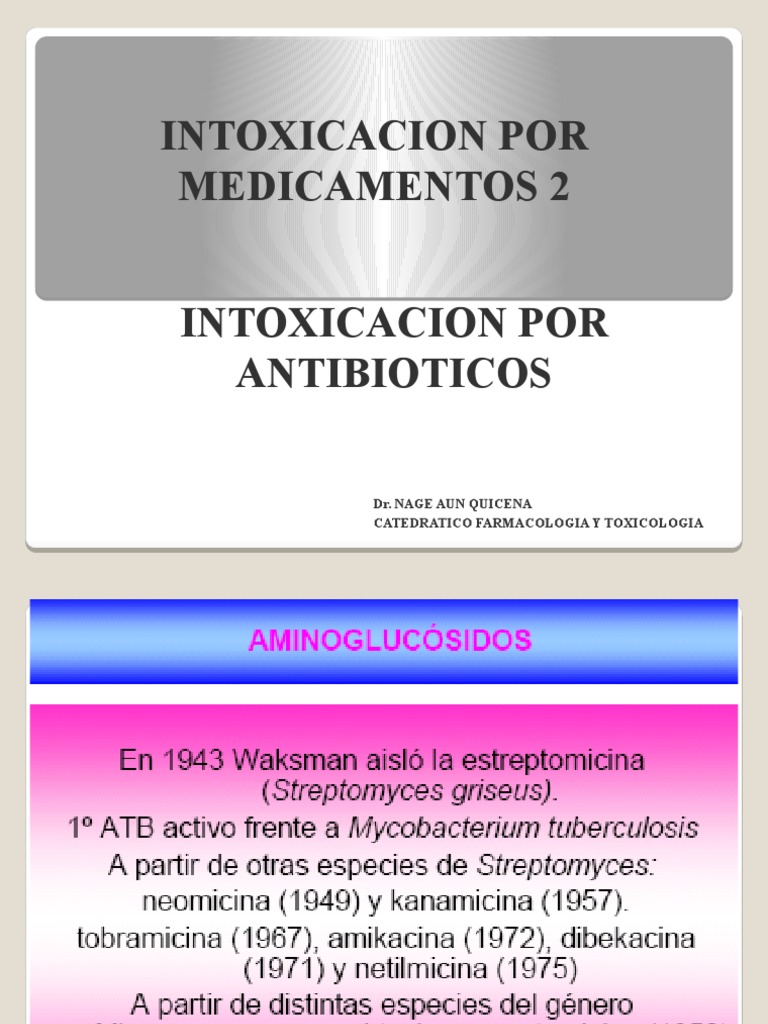 Intoxicacion Por Medicamentos 2 | PDF | Penicilina | Enfermedades y ...