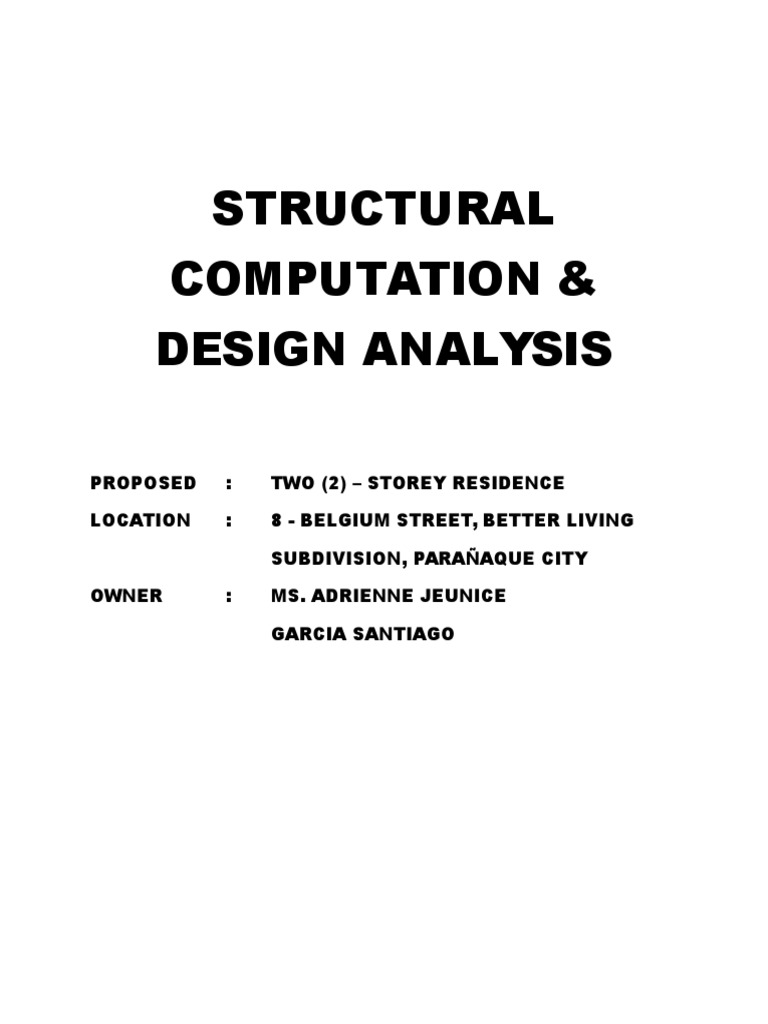 Structural Computation & Design Analysis | PDF