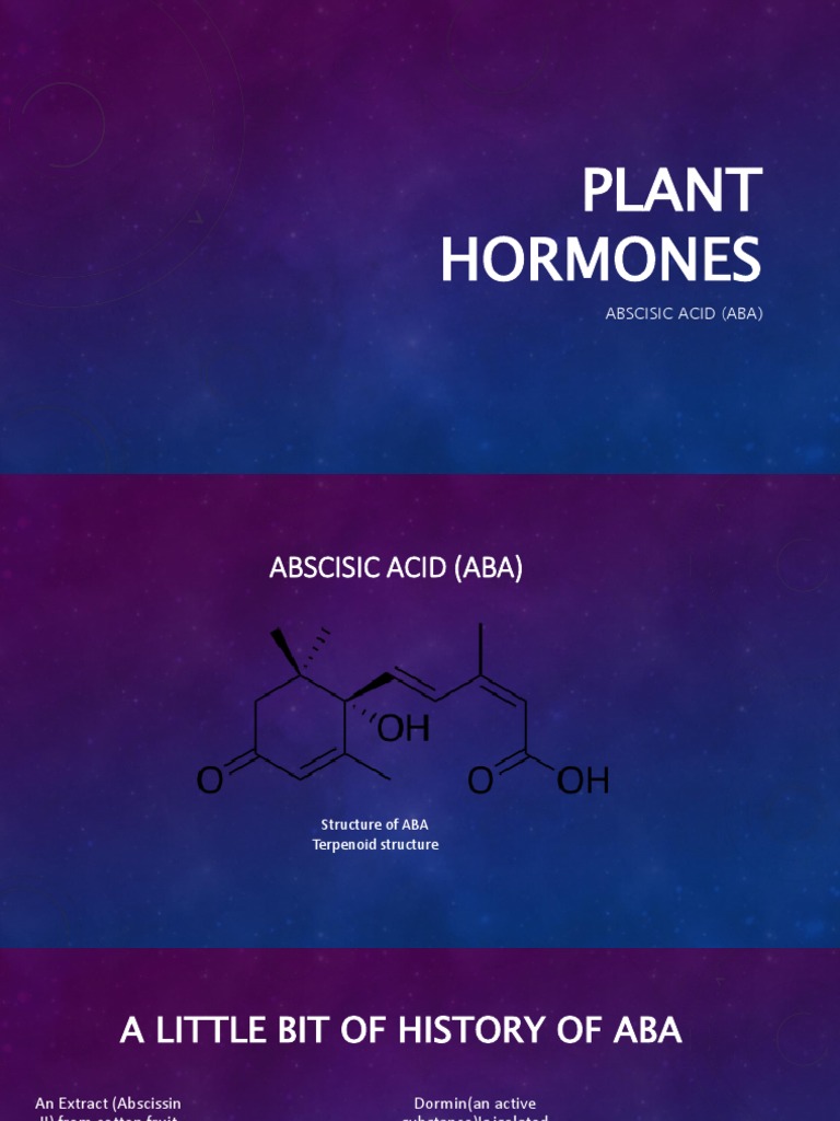 Plant Hormones: Abscisic Acid (Aba) | PDF
