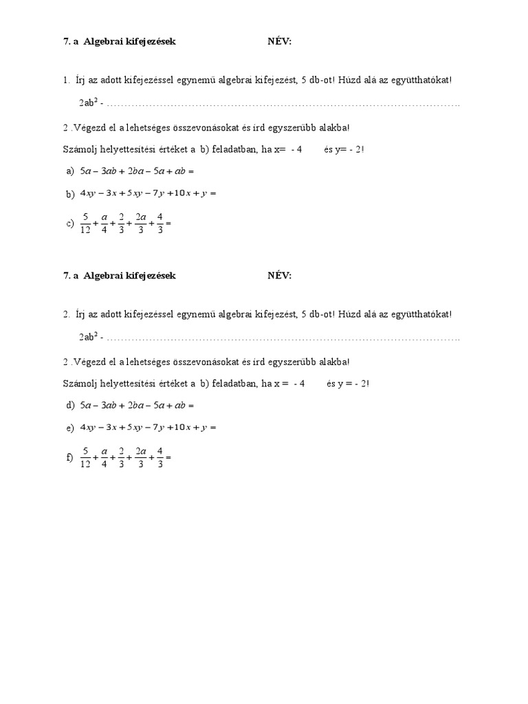 7.a Alg - Kif. | PDF
