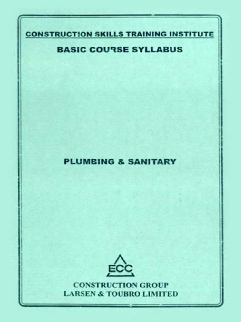 Plumbing and Sanitary Syllabus | PDF