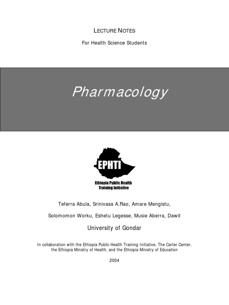 Pharmacology: For Health Science Students | PDF | Drug Metabolism ...