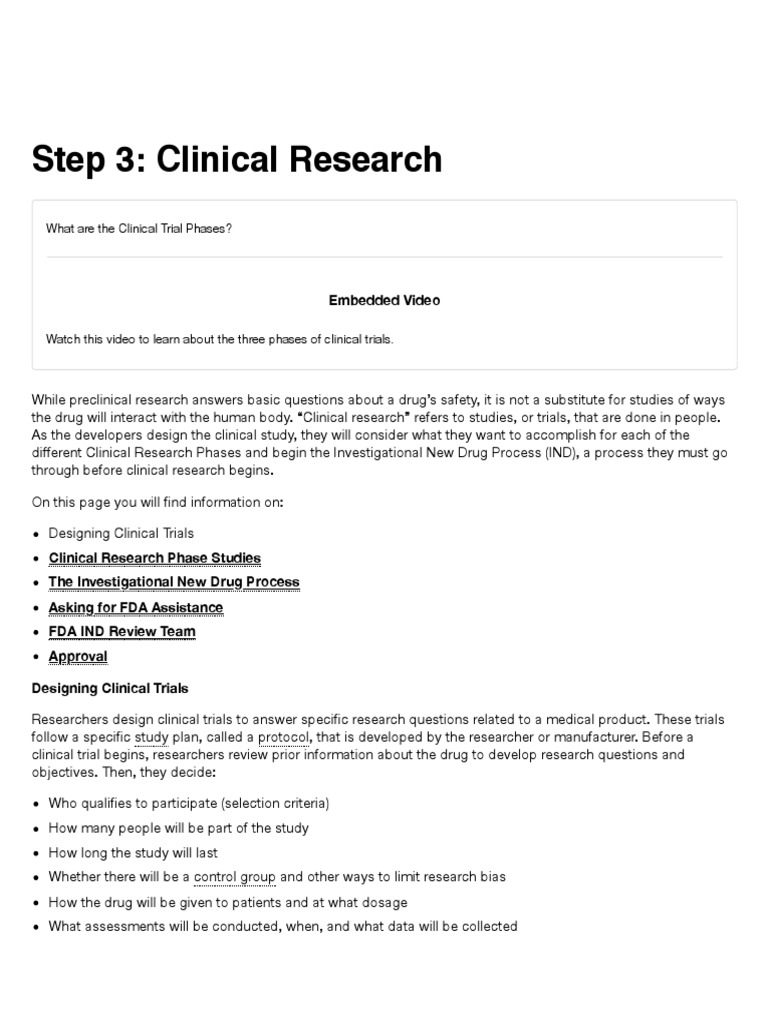 Clinical Trial Phases Explained | PDF | Phases Of Clinical Research ...