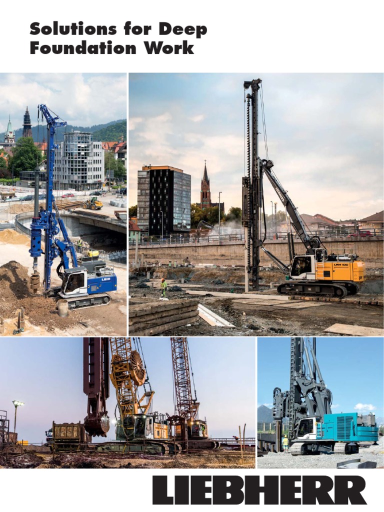 Liebherr Piling Rig - Catalogue | PDF | Deep Foundation | Drilling