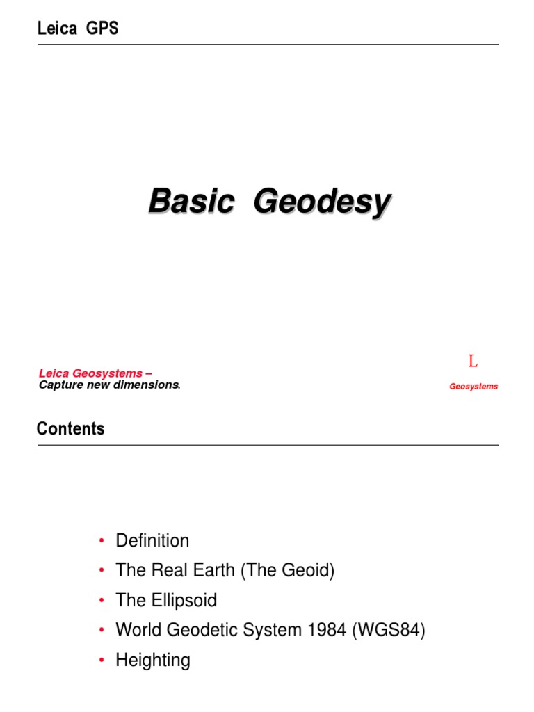 Basic Geodesy | PDF | Geodesy | Geographic Data And Information