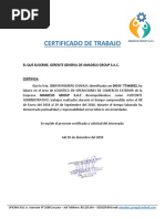 Certificado Sencico | PDF