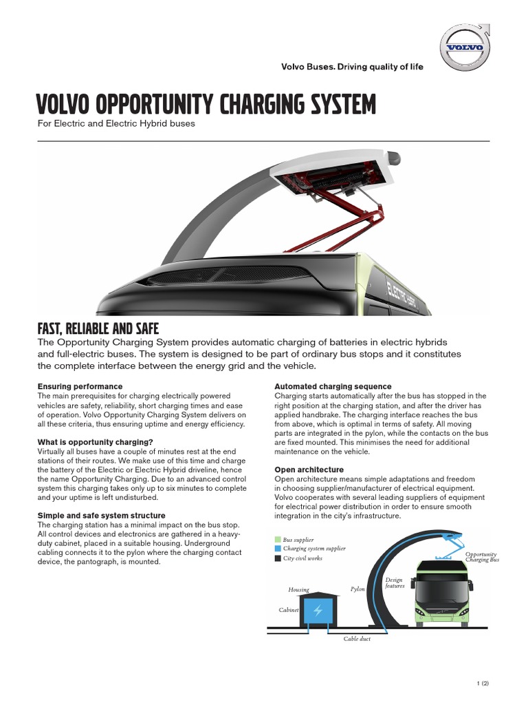 Volvo Opportunity Charging System Overview | PDF | Battery Charger | Bus